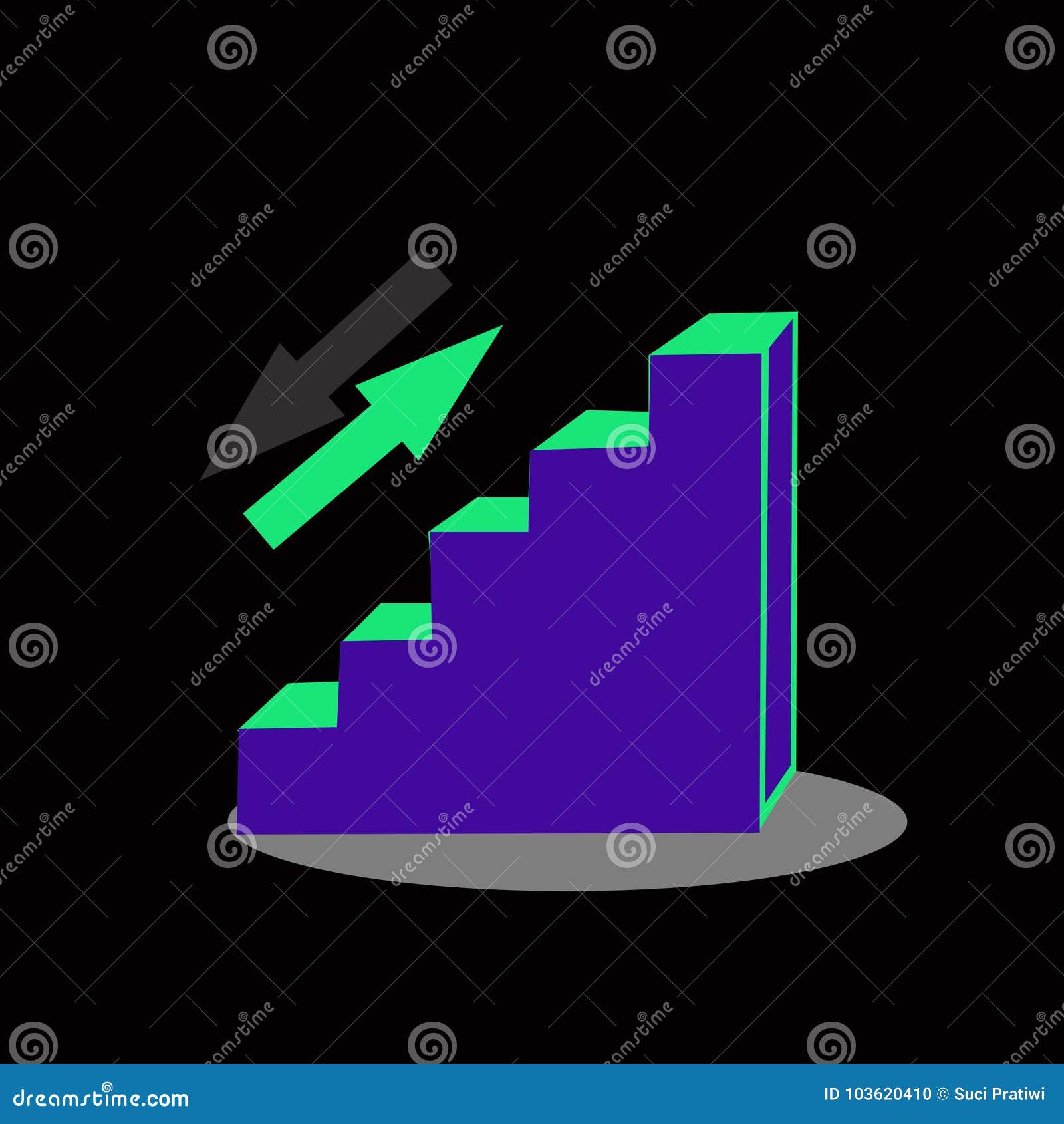 Green-and-blue-shaped Collaboration Illustrations Stock Illustration ...