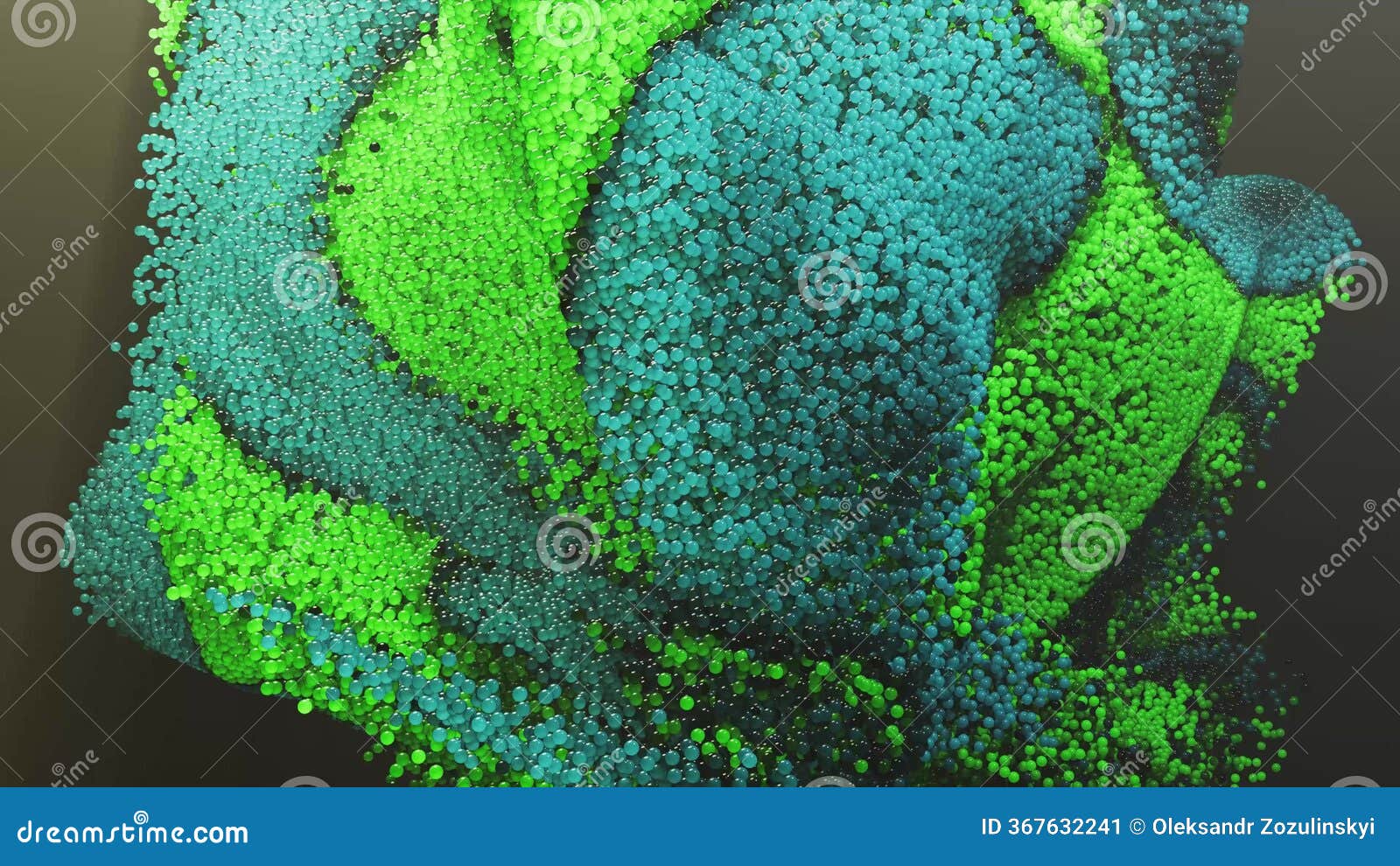 Particles Move Upward In Flow. Design. Vortex Flow Of Small Particles ...