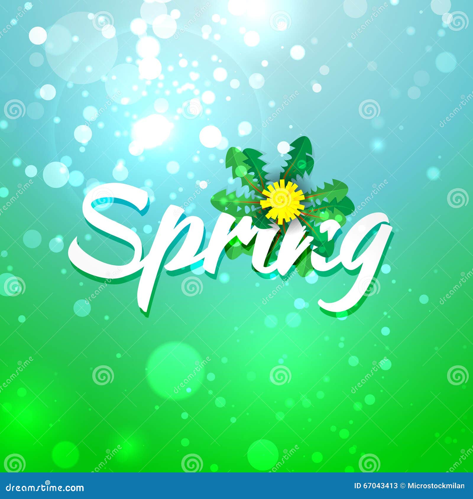 Green Blue Spring Abstract Background. Stock Vector - Illustration of ...