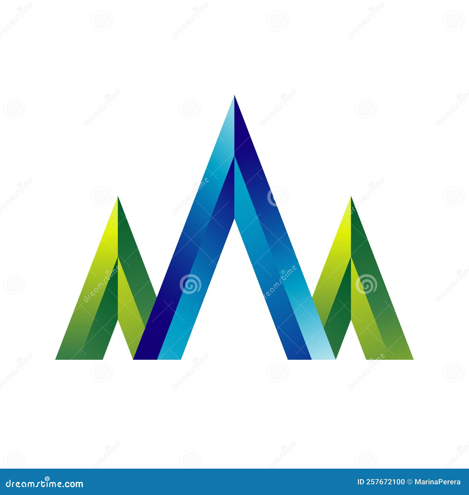 Green and Blue Three Arrows Stock Vector - Illustration of variation ...