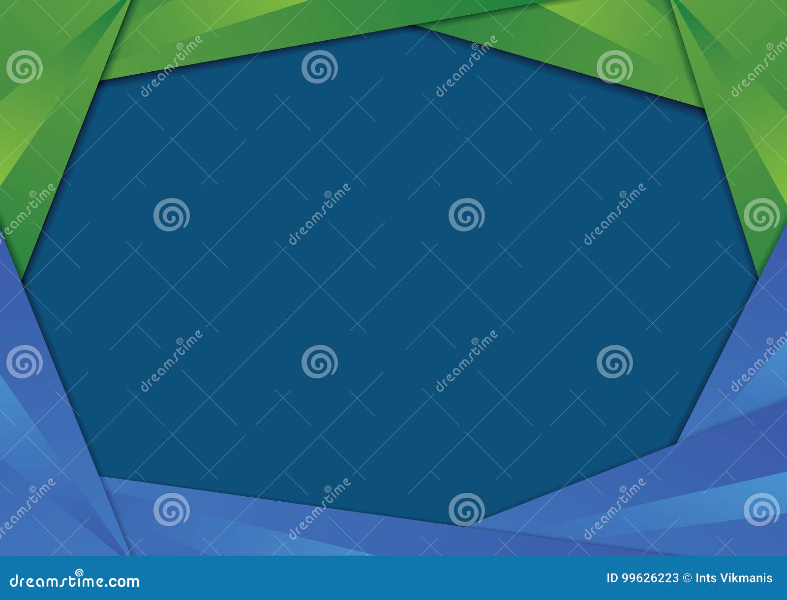 Green and Blue Triangle Frame Border Stock Vector - Illustration of ...