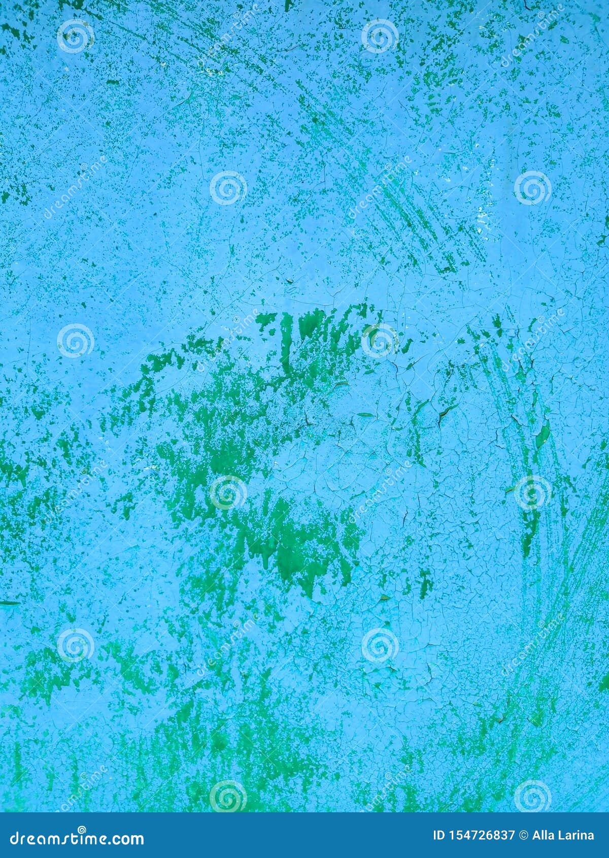 Green Blue Turquoise Concrete Wall with Deep Relief and Shadows. Rough ...