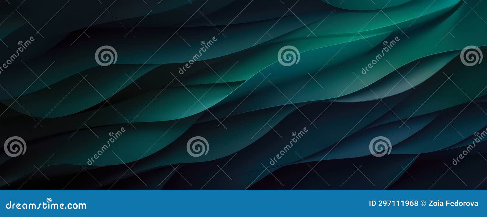 Green-Blue Wave Background stock illustration. Illustration of graphic ...