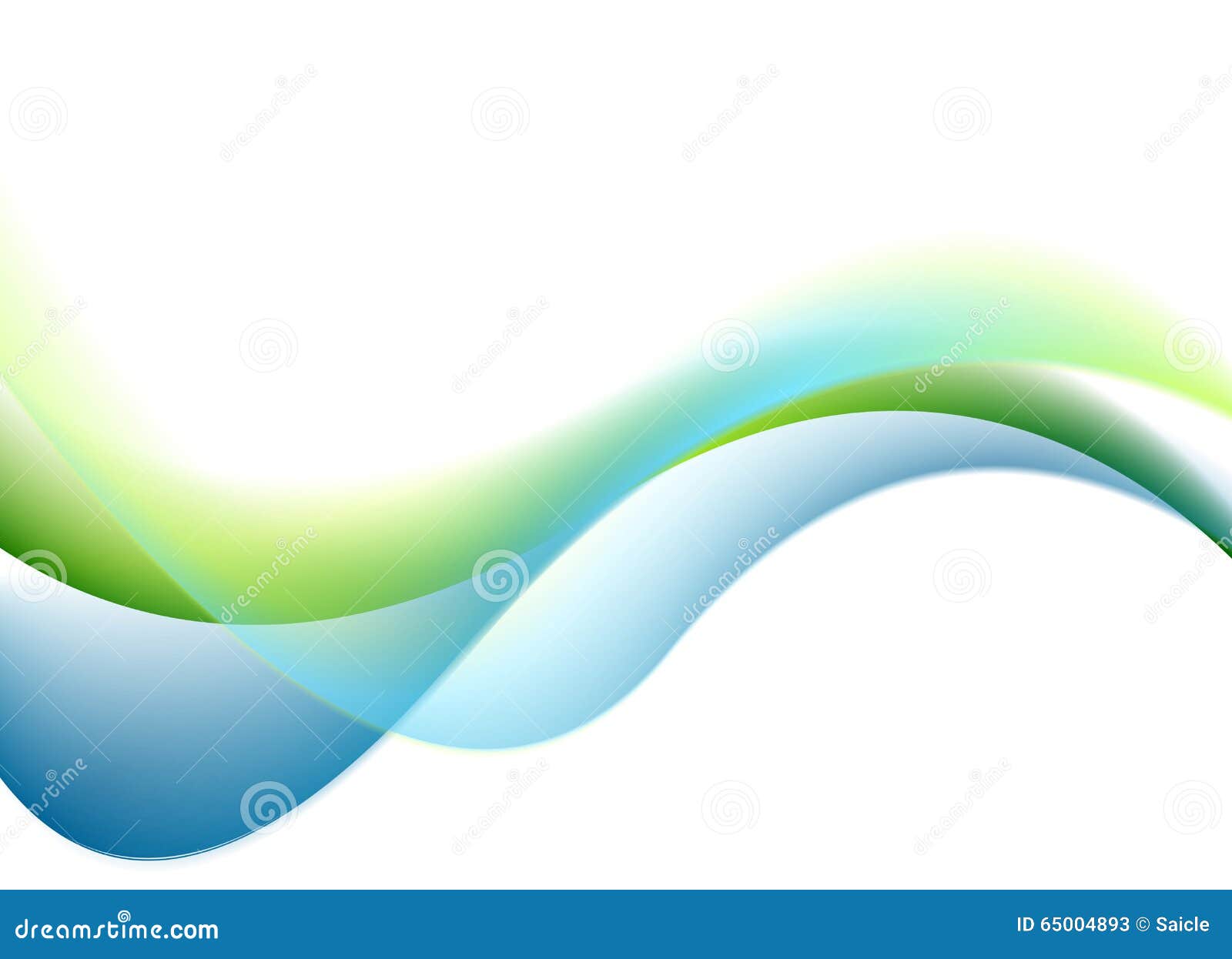 Green and Blue Waves on White Background Stock Illustration ...