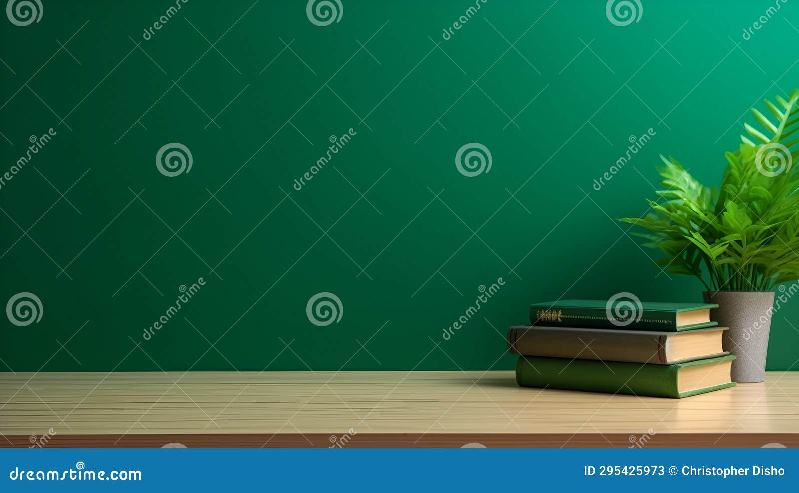 Green Board With Some Books Educational Background Ideal For ...