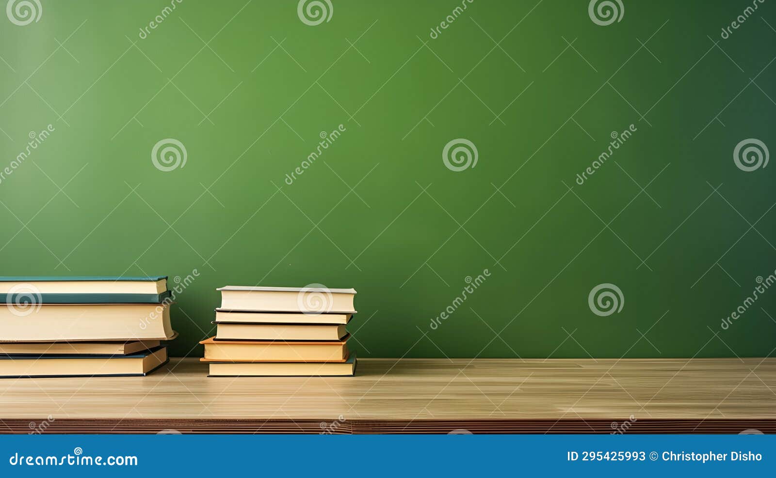 Green Board With Some Books Educational Background Ideal For ...