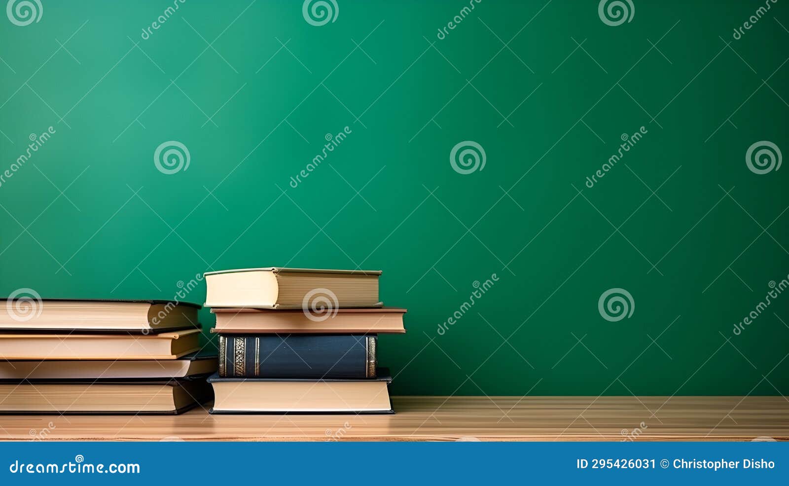 Green Board With Some Books Educational Background Ideal For ...