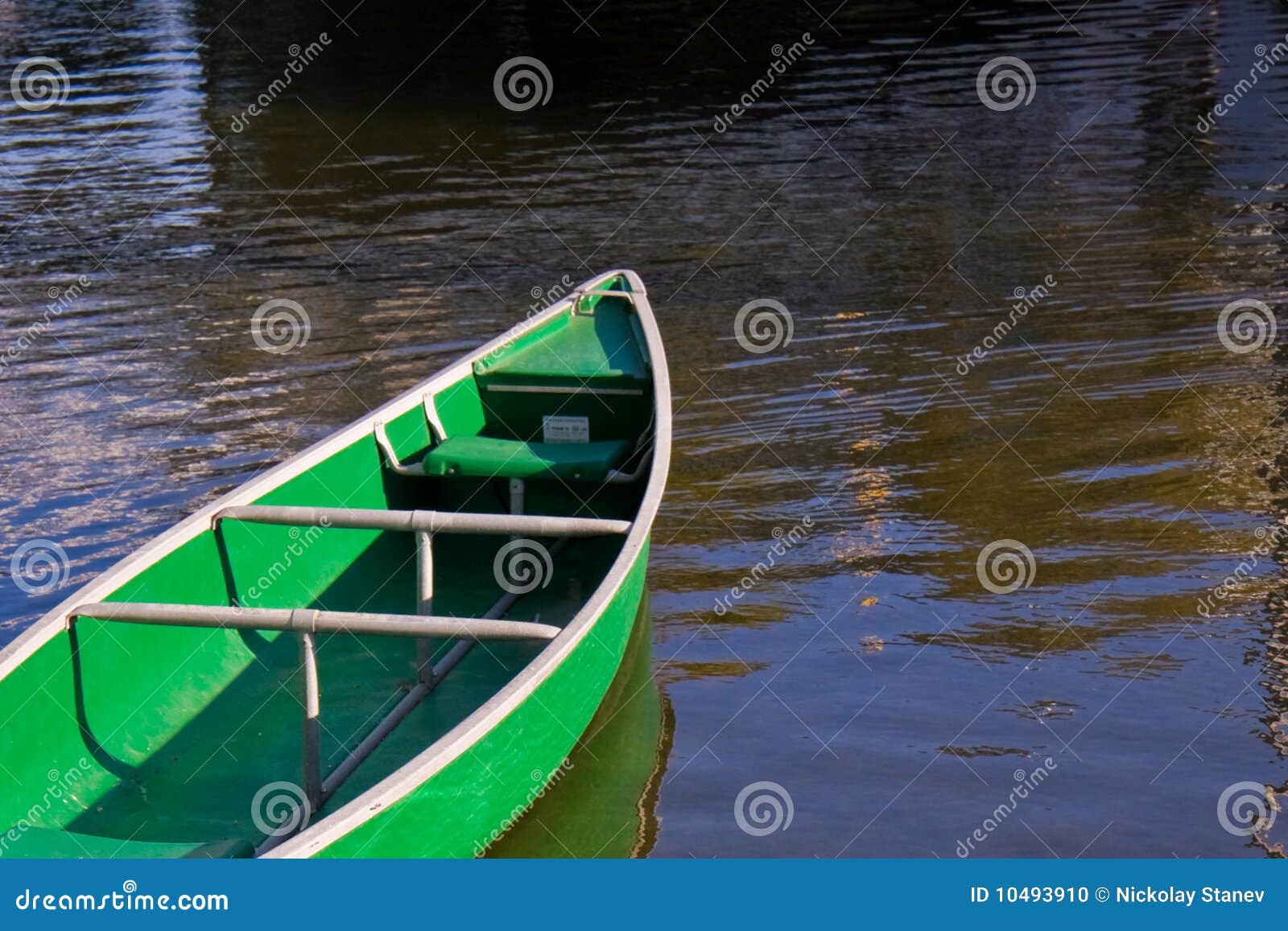Green Boat stock photo. Image of ripple, quiet, angeles - 10493910