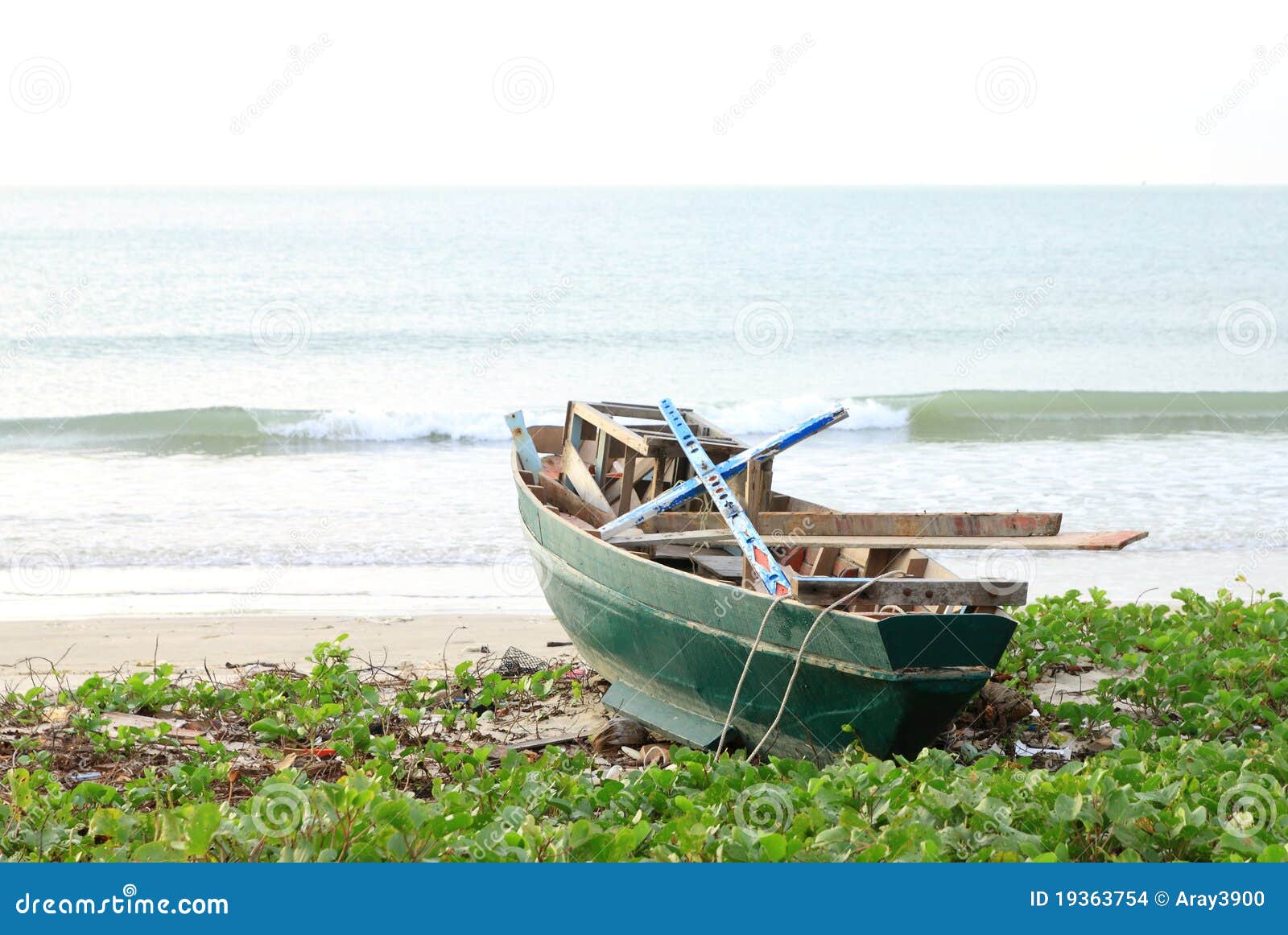 A green boat stock photo. Image of surfs, fishry, outdoor - 19363754