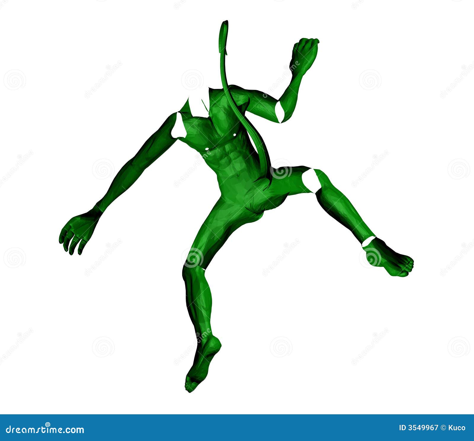 Green body monster stock illustration. Illustration of monster - 3549967