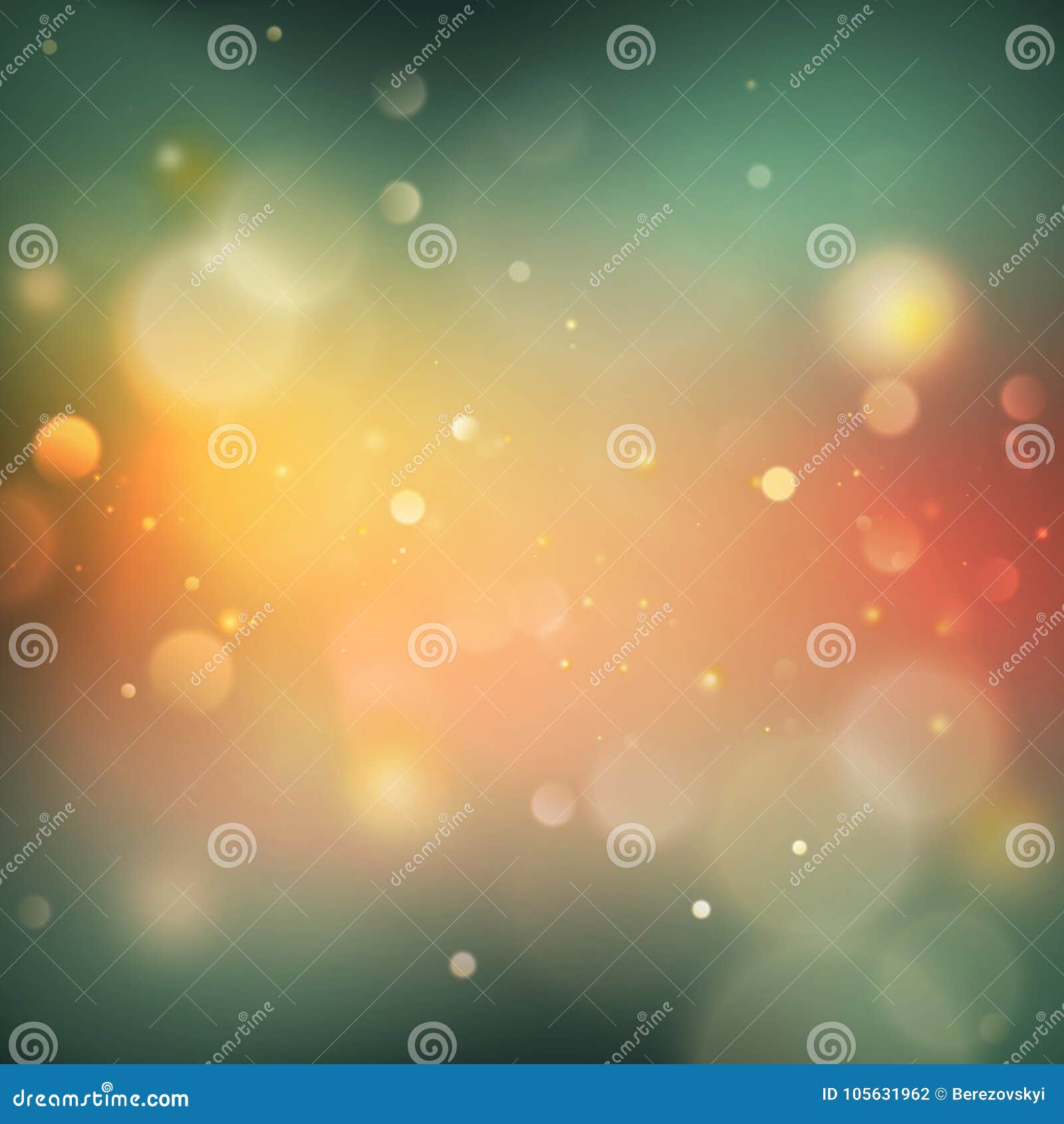 Green with Bokeh Background Created by Neon Lights. EPS 10 Vector Stock ...