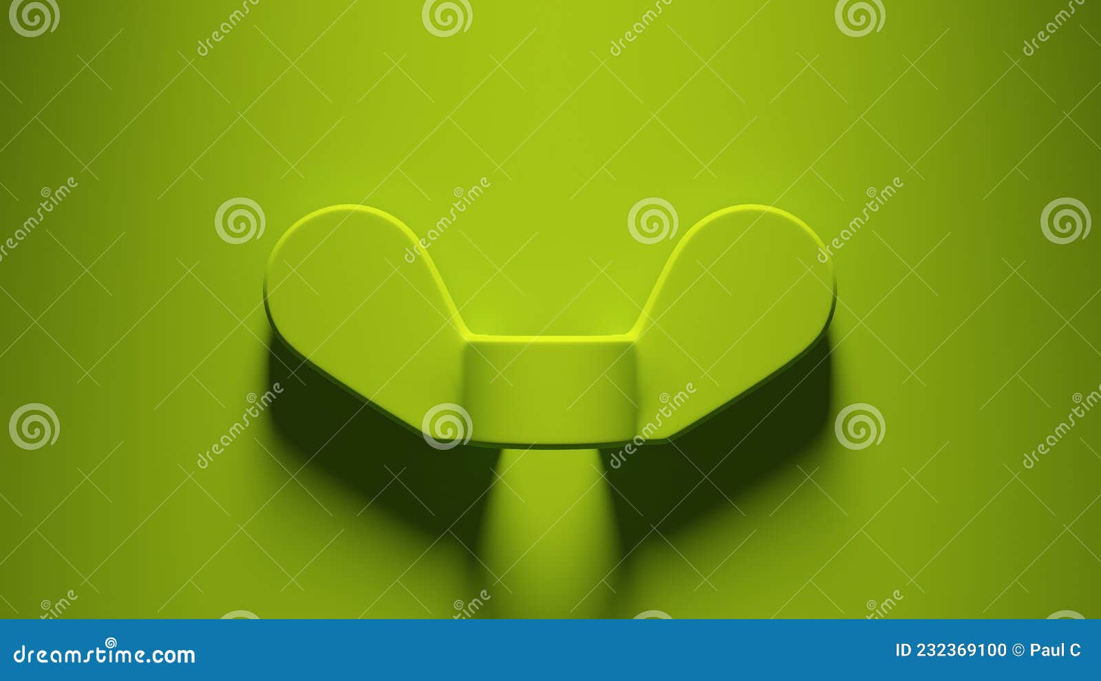 Green Bolt Nut with Green Background Stock Illustration - Illustration ...