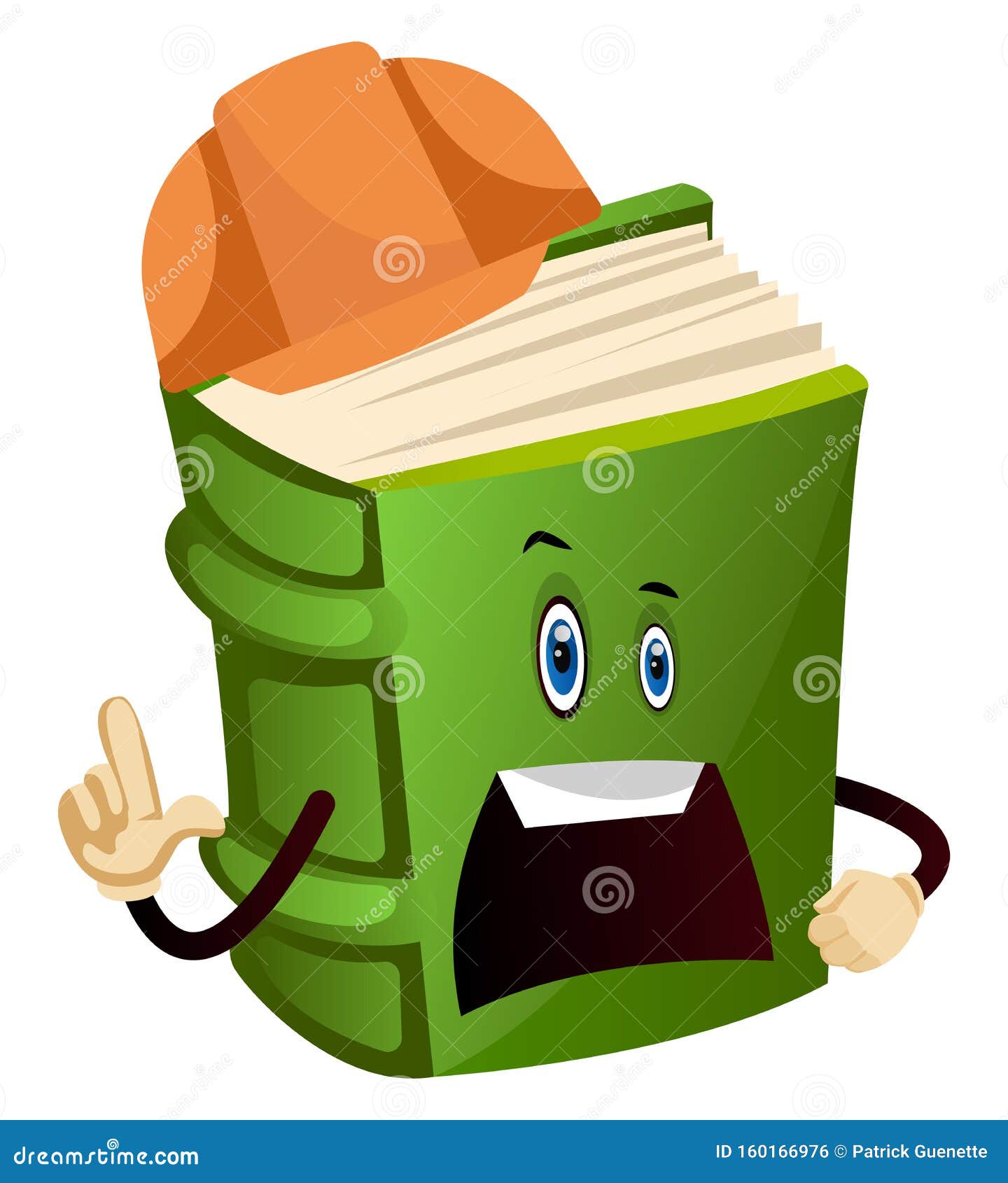 Green Book is a Construction Worker, Illustration, Vector Stock Vector ...