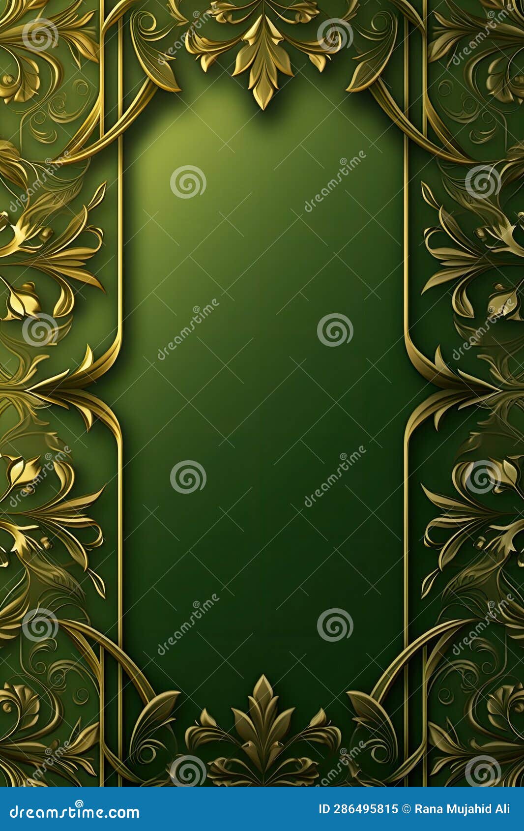 A Green Book Cover with a Copy Space, Generative AI Stock Illustration ...