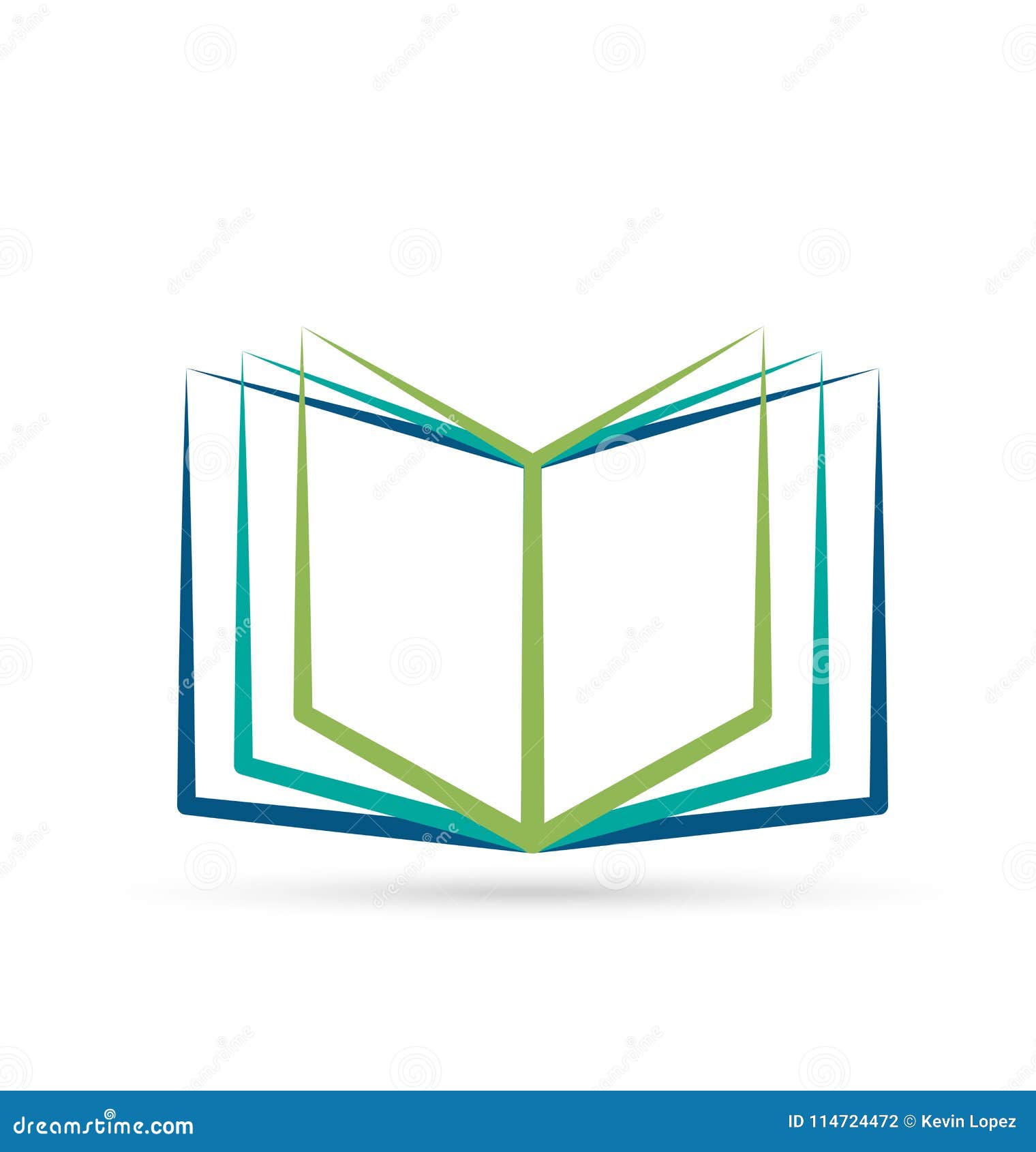 Green Book Education Reading Icon Logo Stock Vector - Illustration of ...