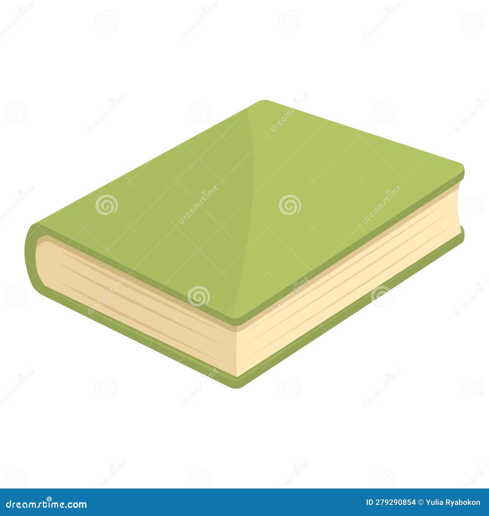 Green Book Icon Cartoon Vector. Open Study Stock Vector - Illustration ...