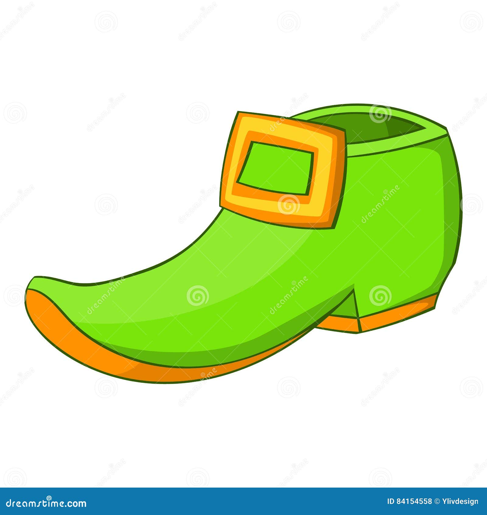 Green Boot Icon, Cartoon Style Stock Vector - Illustration of ireland ...