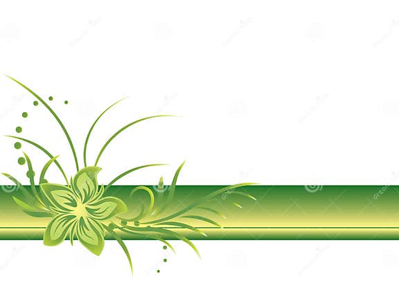 Green border line stock vector. Illustration of beautiful - 13479760