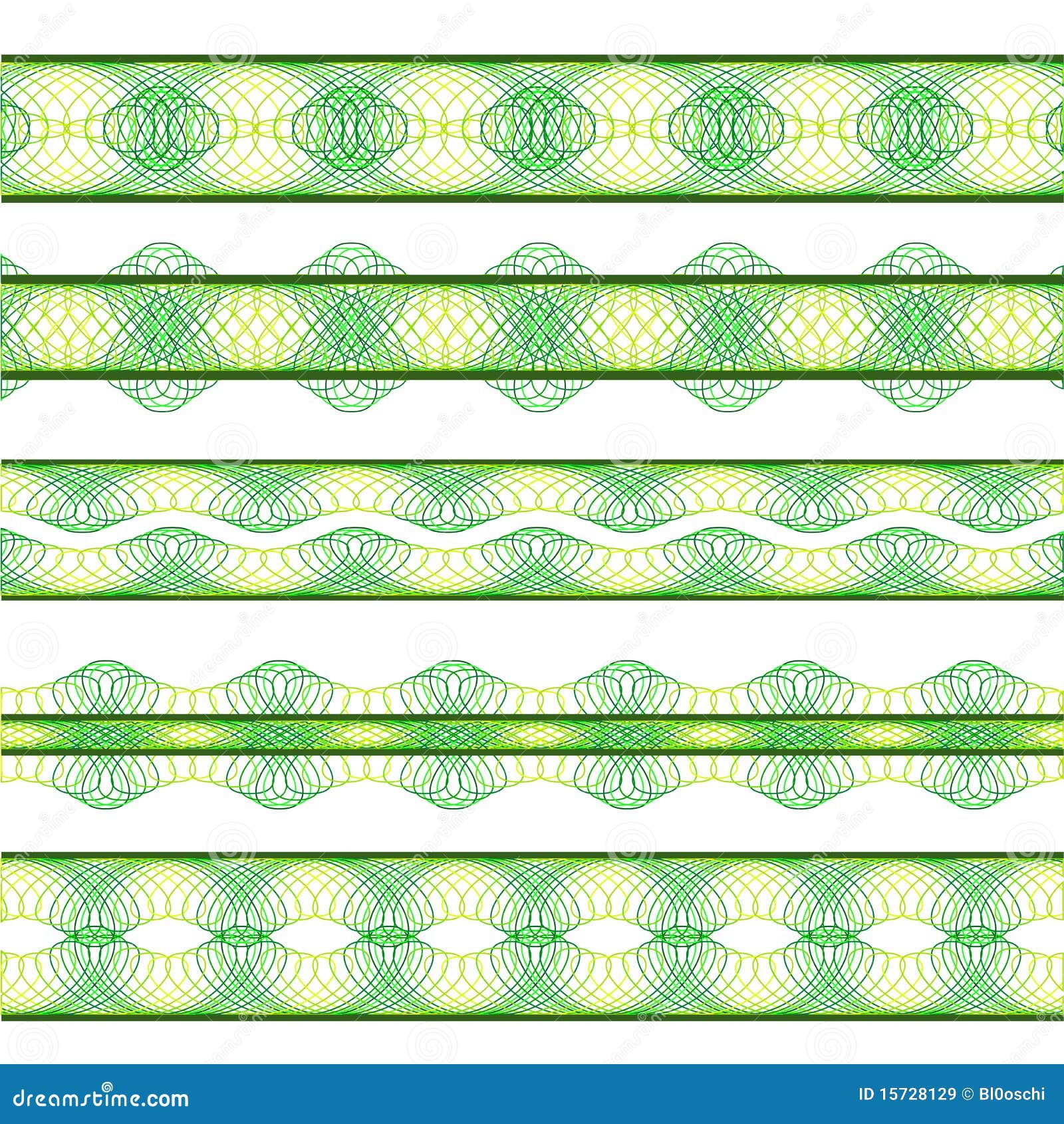 Green borders stock vector. Illustration of page, document - 15728129