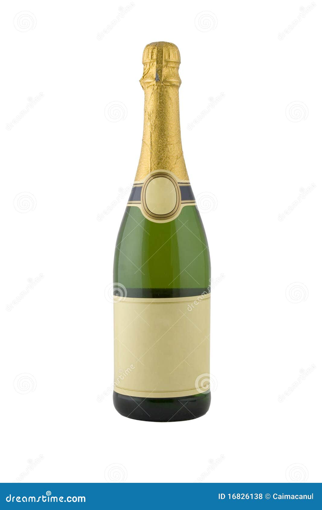 Green bottle of champagne stock photo. Image of gold - 16826138