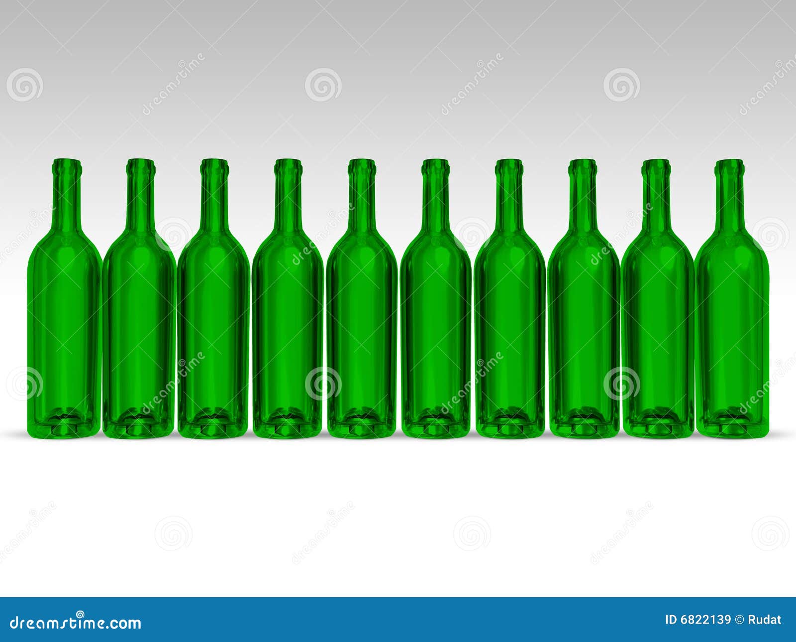 Green Bottles Vector Illustration | CartoonDealer.com #42416900