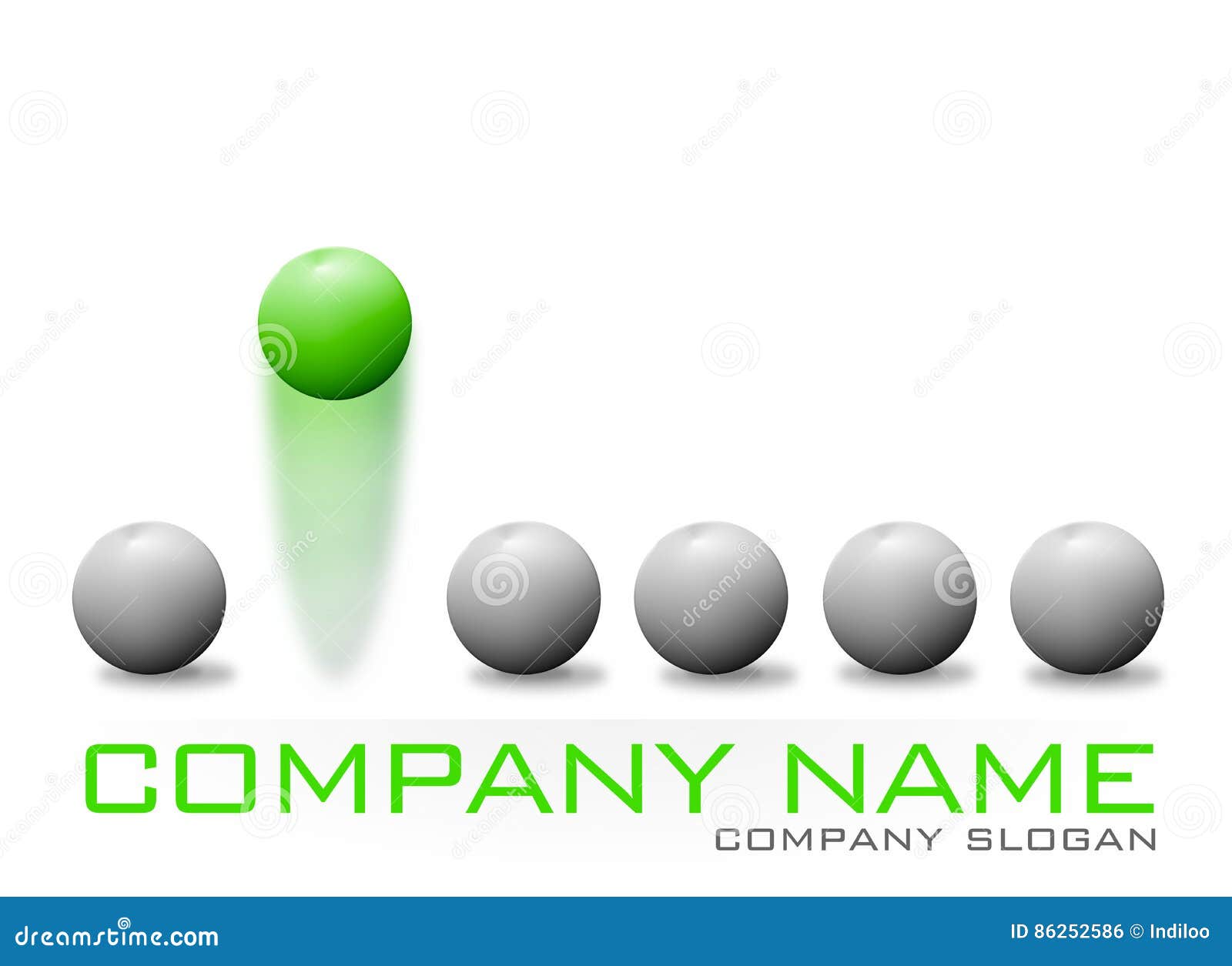 Green Bouncing Ball Company Logo Stock Photo | CartoonDealer.com #86252586