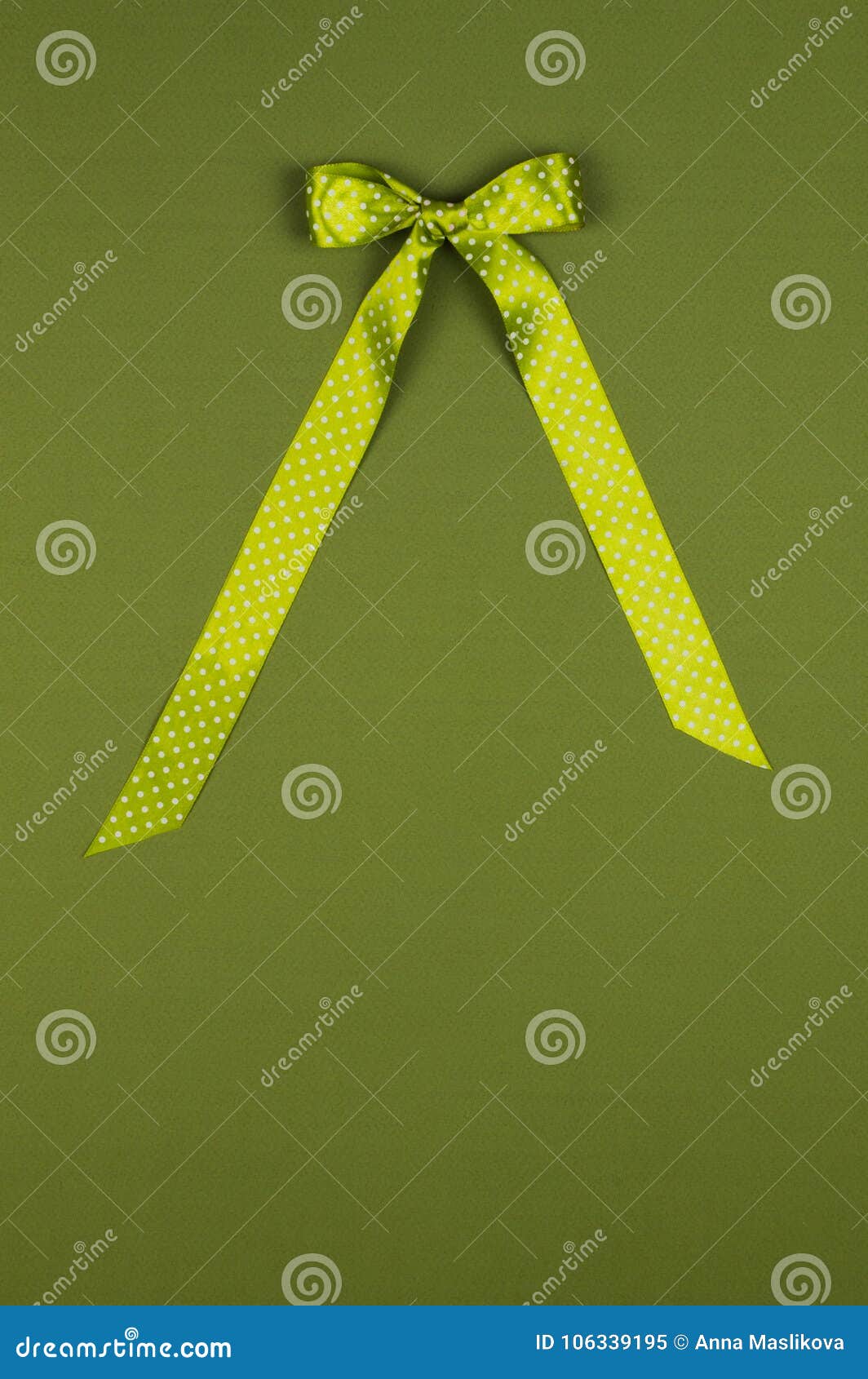 Green Bow for Gift Card for Christmas Stock Image - Image of merry ...
