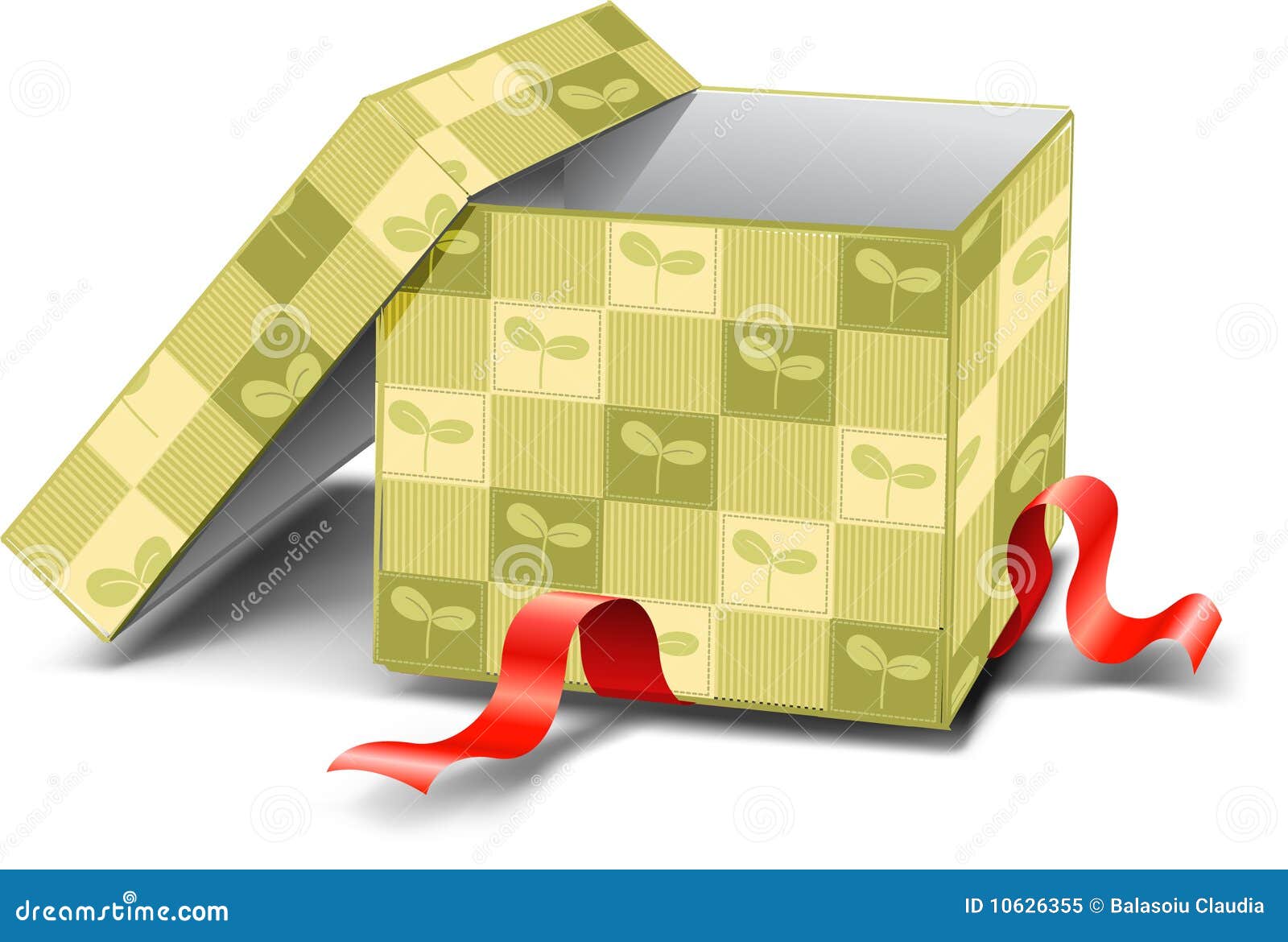 Green box stock vector. Illustration of holiday, sharing - 10626355