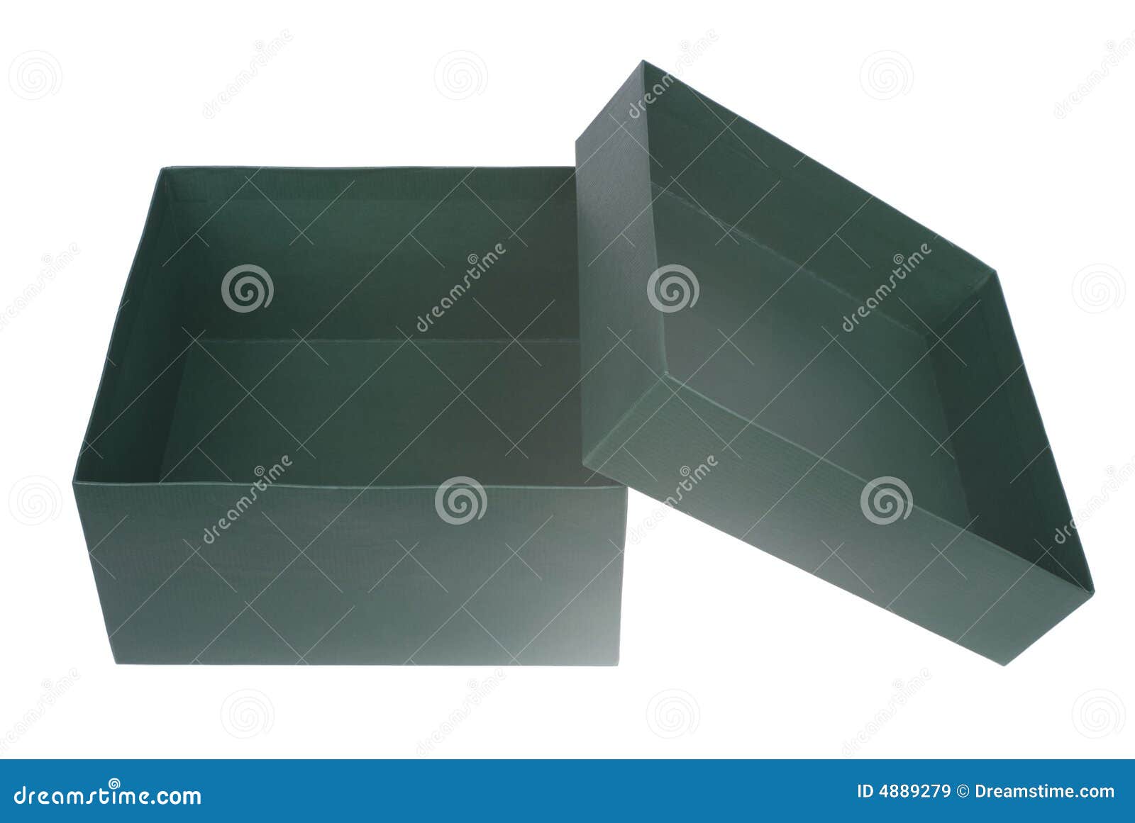 Green box stock image. Image of container, empty, white - 4889279