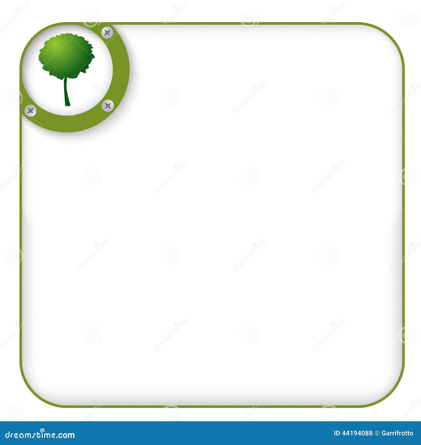 Green box stock vector. Illustration of broad, circle - 44194088