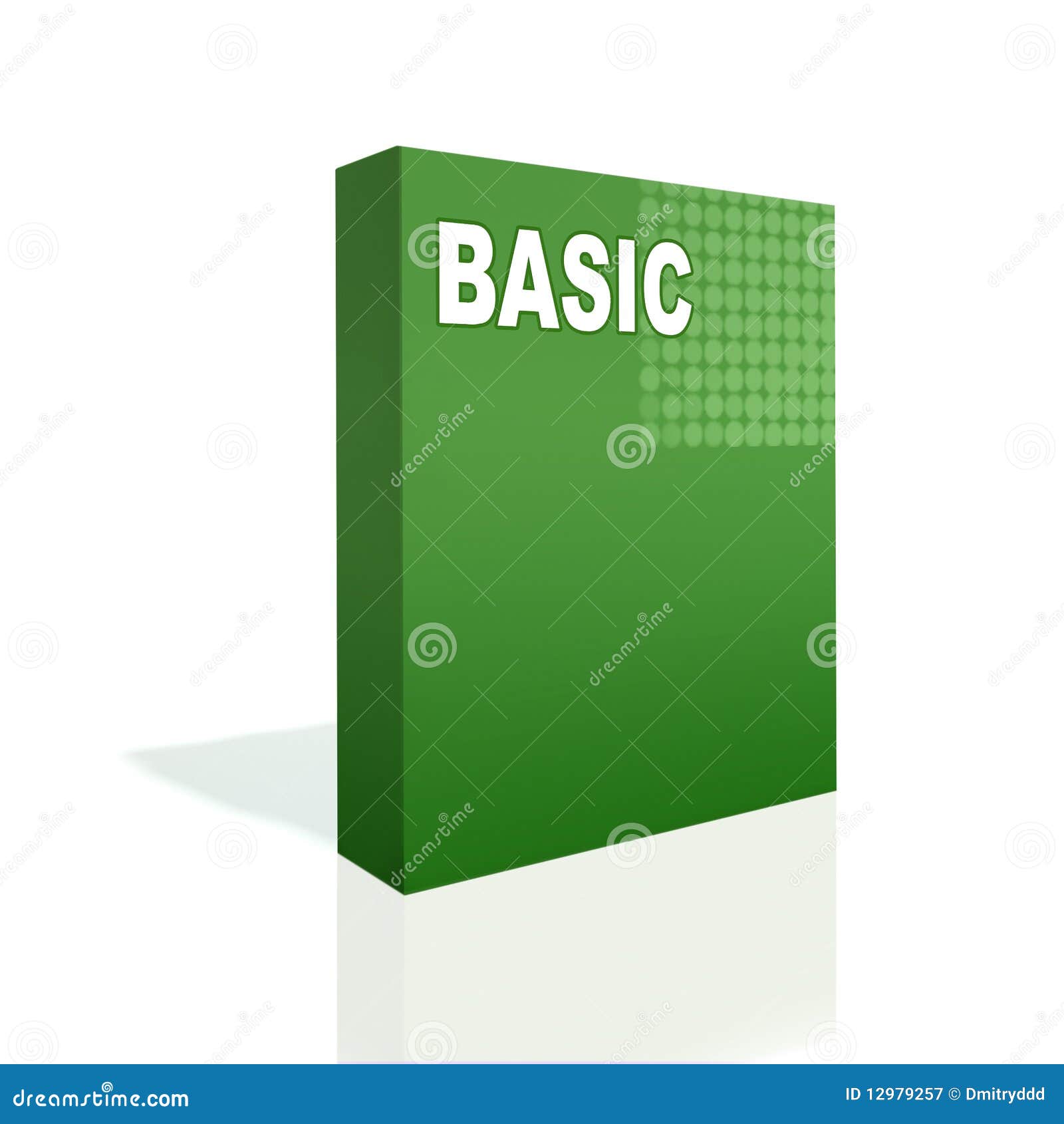 Green Box with Level Inscription Stock Illustration - Illustration of ...