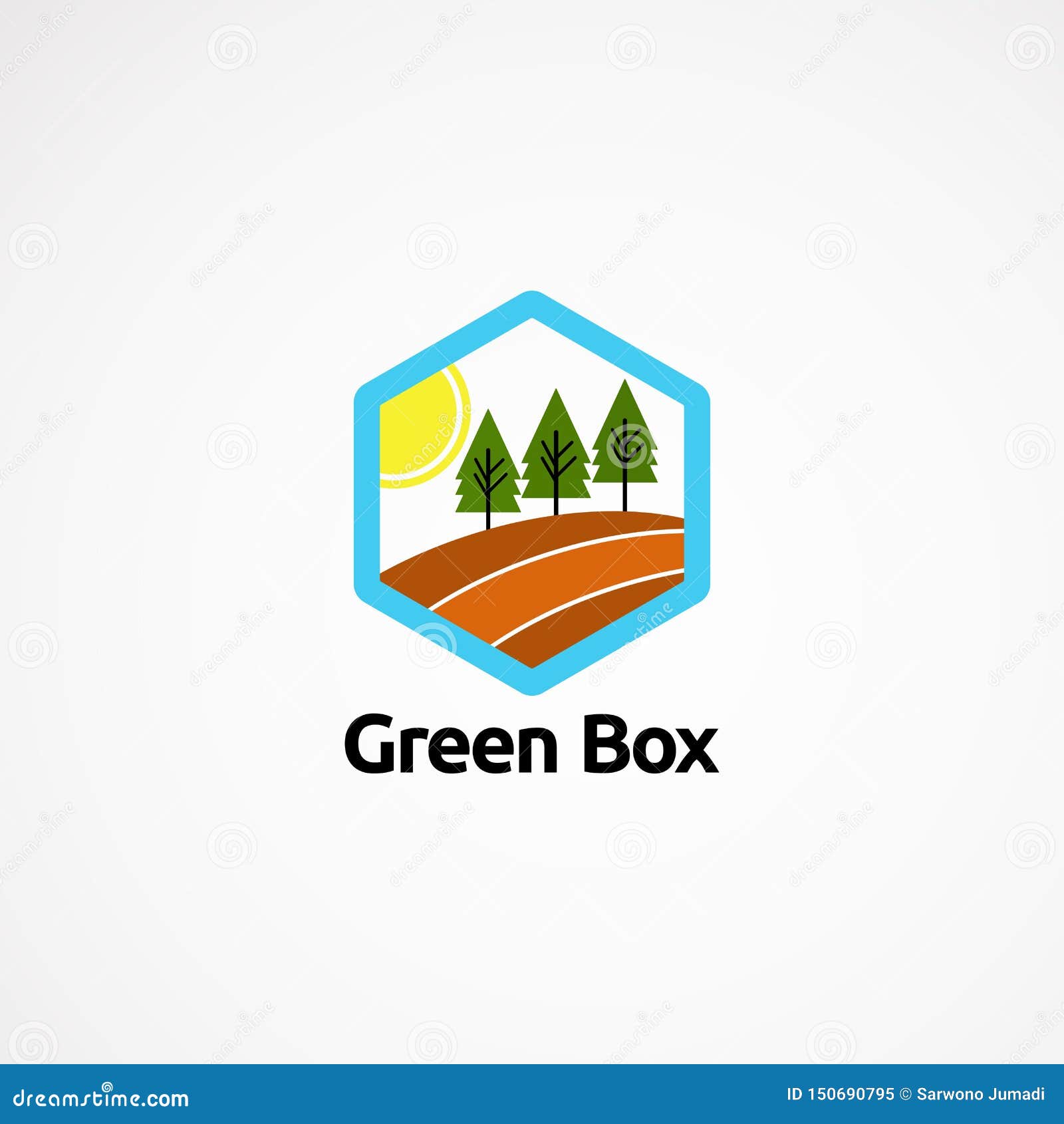 Green Box Logo Designs Concept, Icon, Element, and Template for Company ...