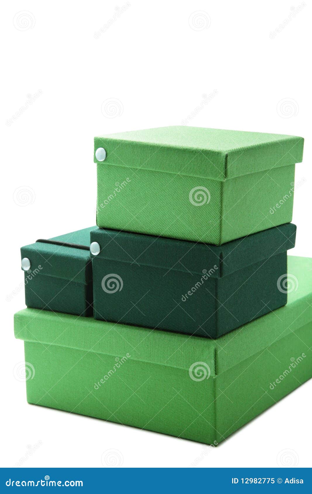 Green boxes stock image. Image of colourful, cardboard - 12982775