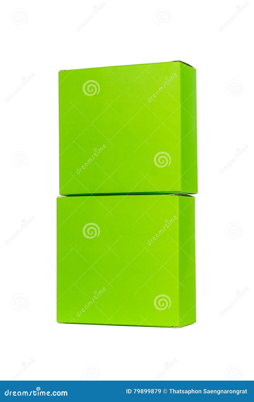 Green Boxes Stacked or Green Paper Package Box Isolated on White Stock ...