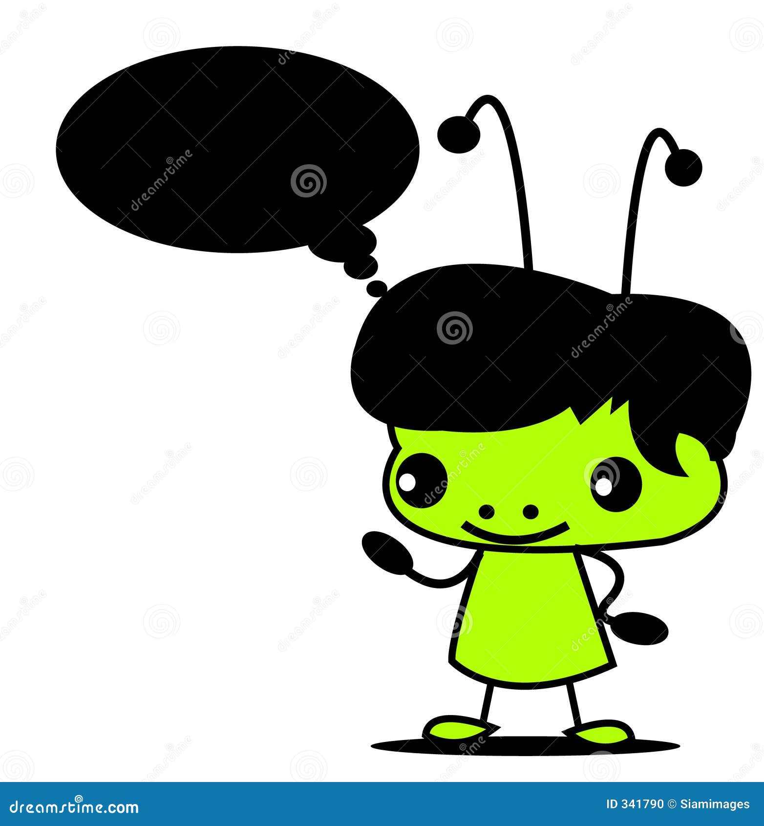 Green boy stock illustration. Illustration of child, life - 341790