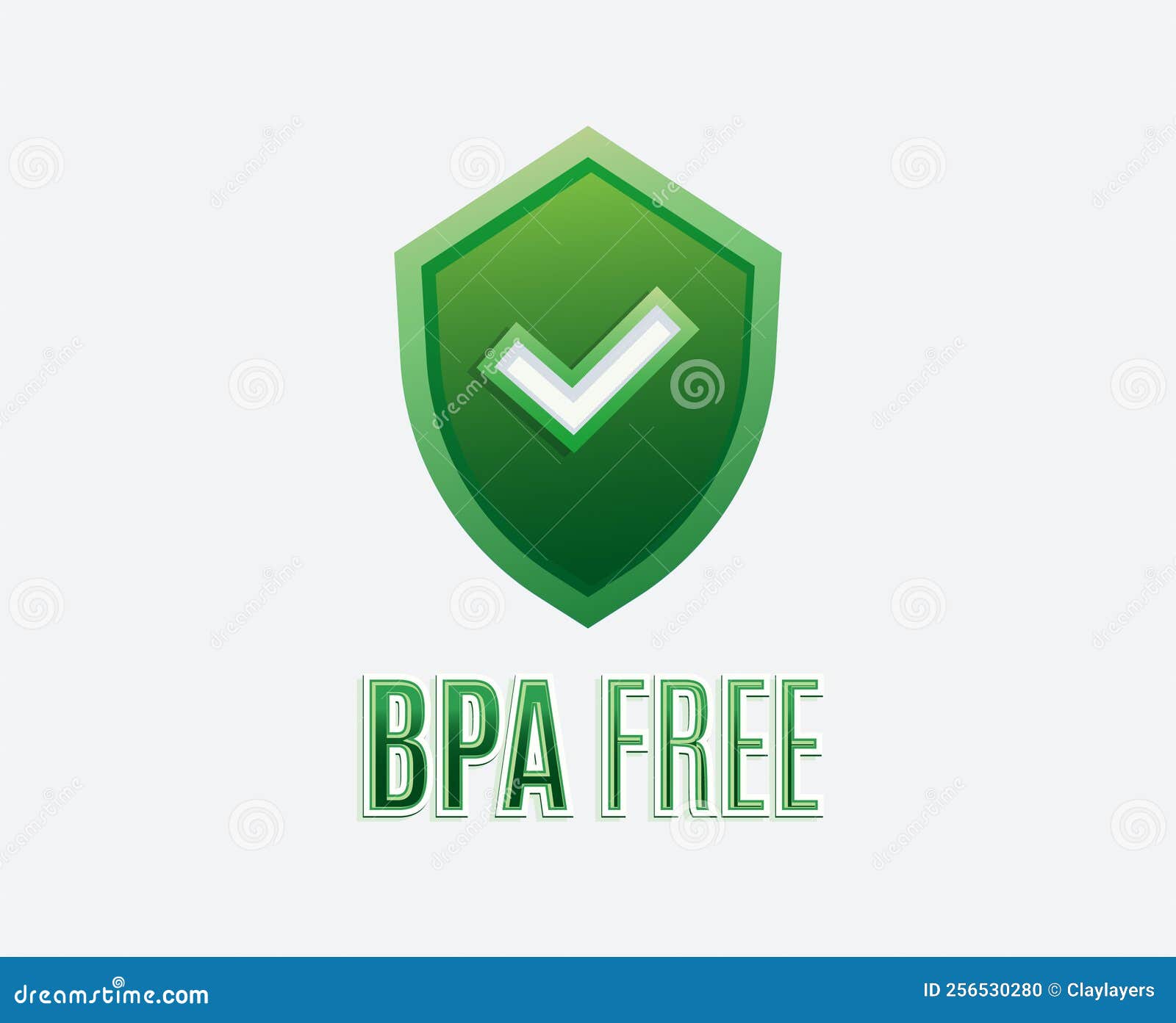 Green BPA Free Logo Badge with Text and Shield Icon Stock Vector ...
