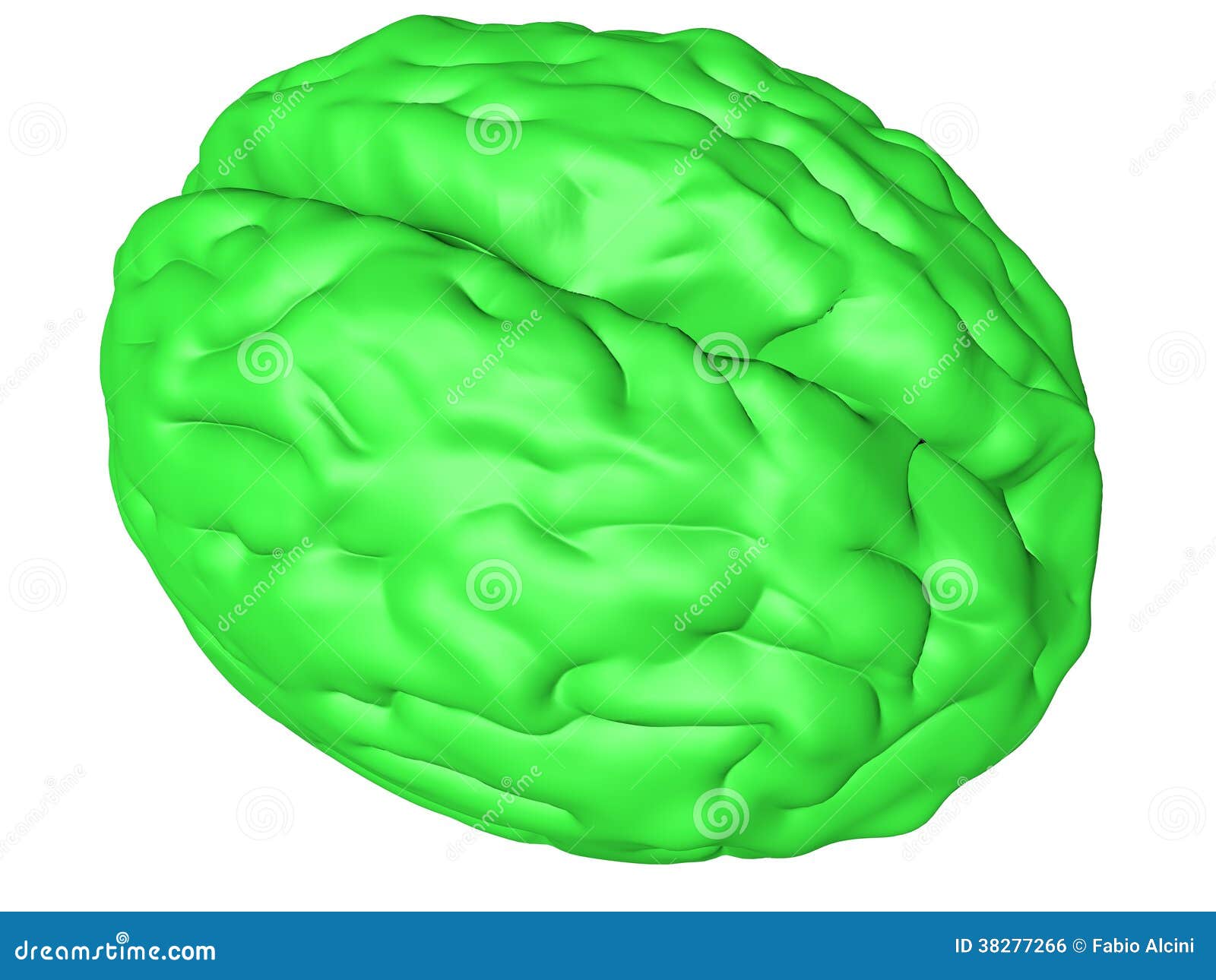 Green brain stock illustration. Illustration of concept - 38277266