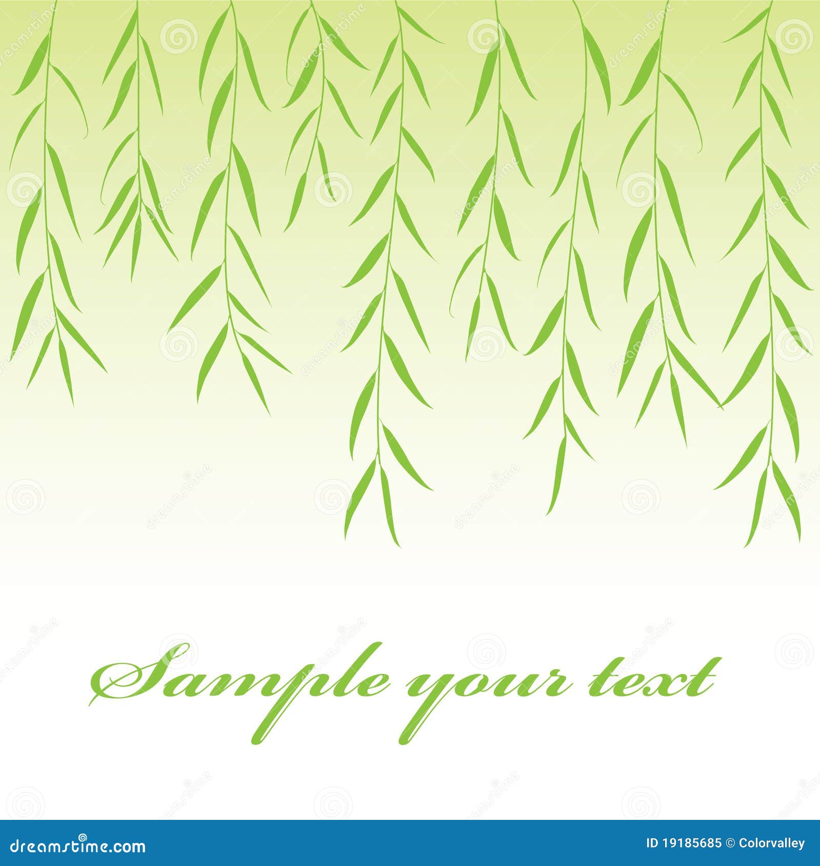 Green Branch Background. Vector Illustration Stock Vector ...