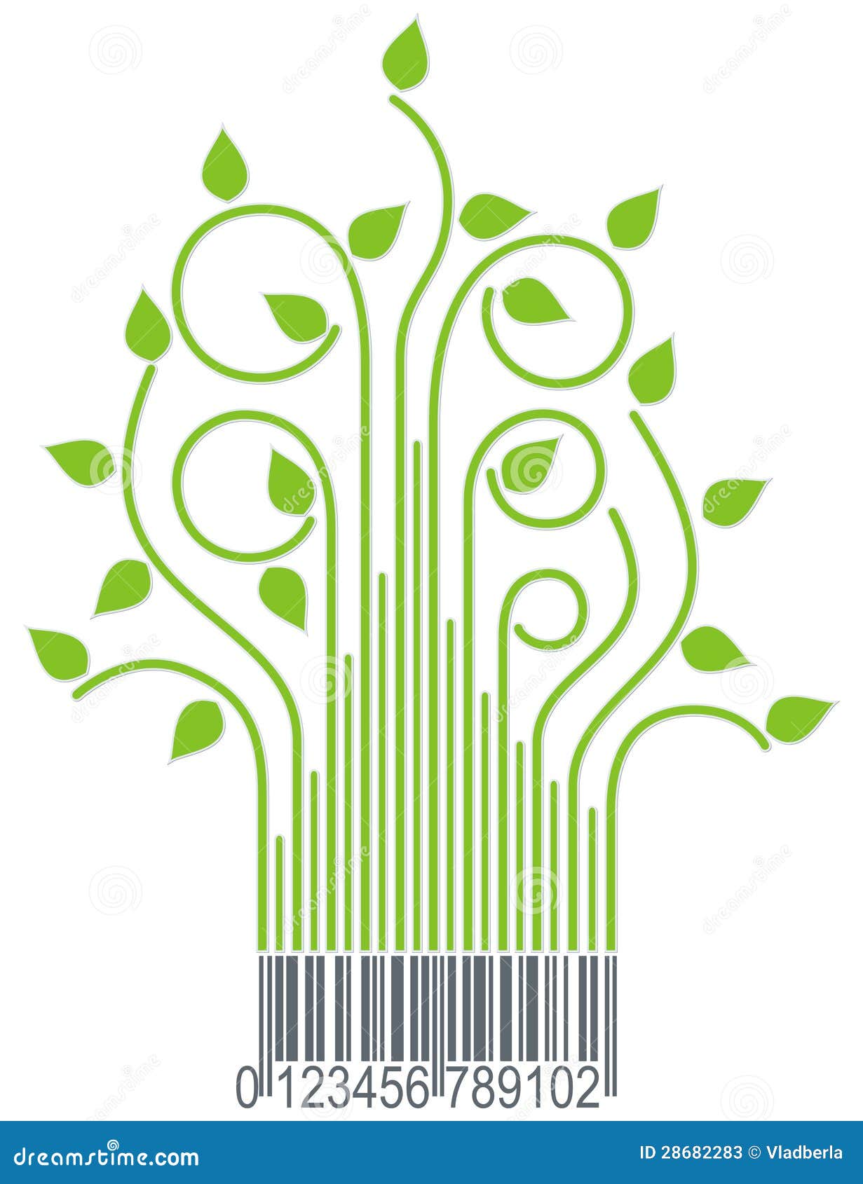 Spring - Barcode With Futuristic Blue Background Royalty-Free Stock ...
