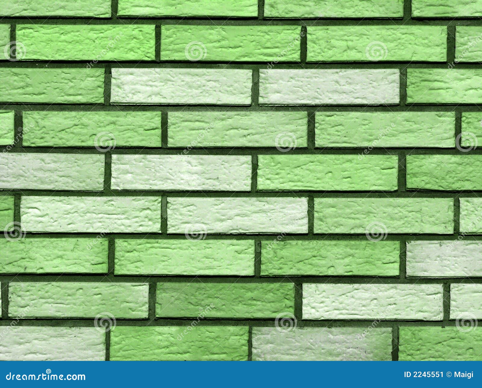 Green bricks stock image. Image of green, dirt, brickwork - 2245551
