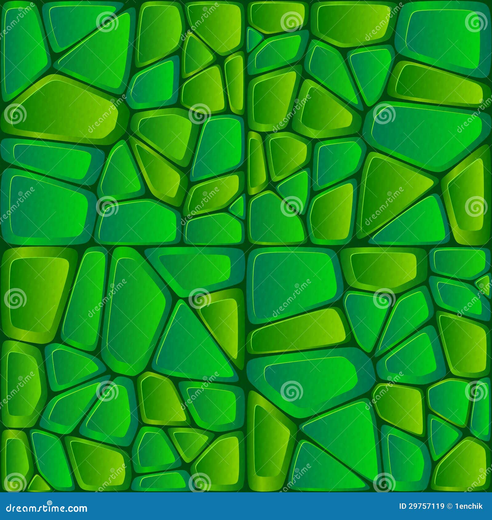 Green Bricks Abstract Vector Seamless Pattern Stock Vector ...