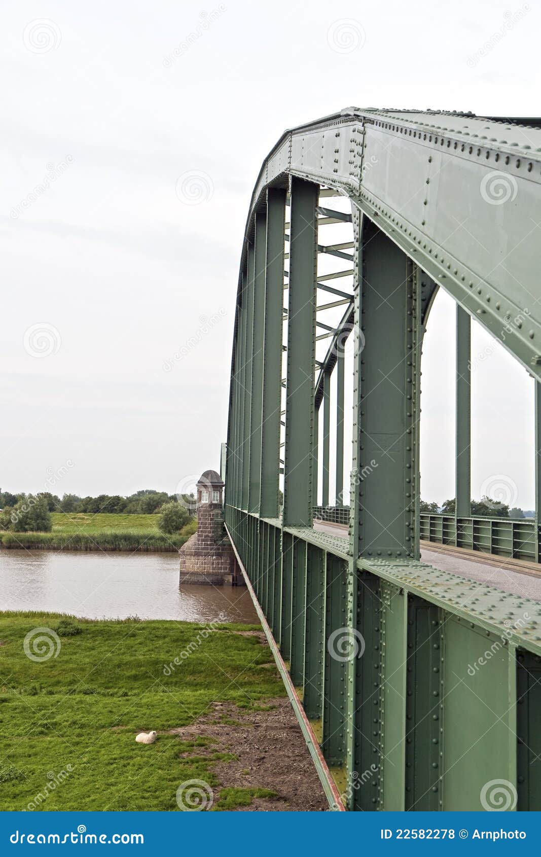 Green Bridge stock photo. Image of water, technology - 22582278