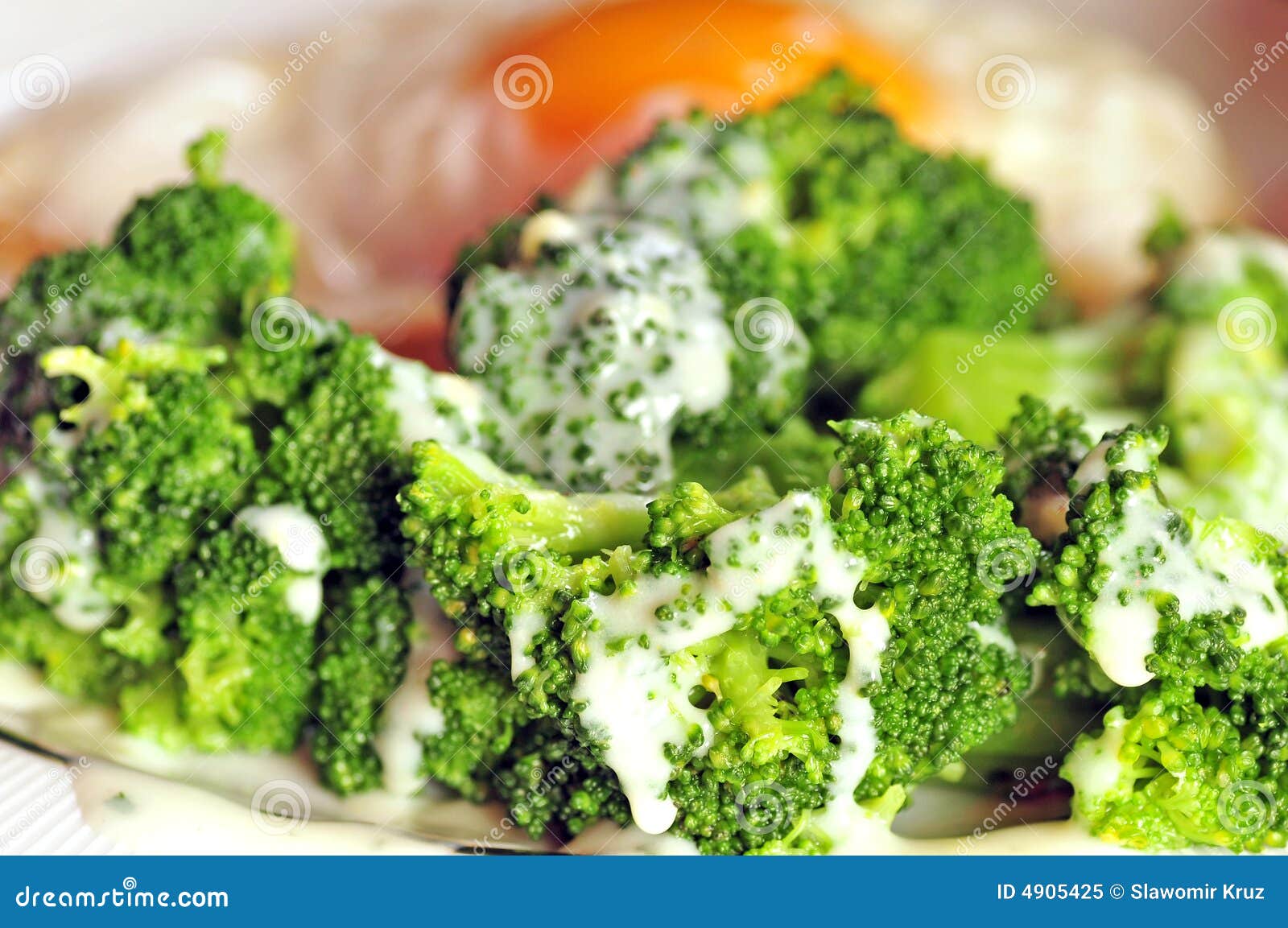 Green broccoli stock image. Image of portion, lunch, food - 4905425