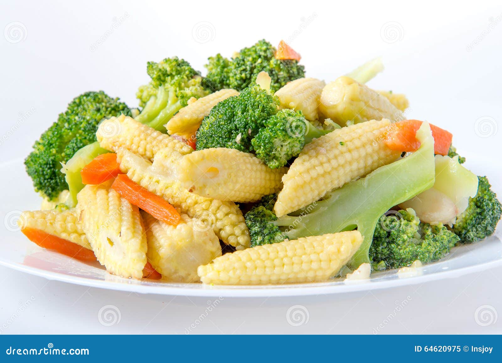 Green Broccoli,baby Corn,carrot Stock Image - Image of carrot, main ...