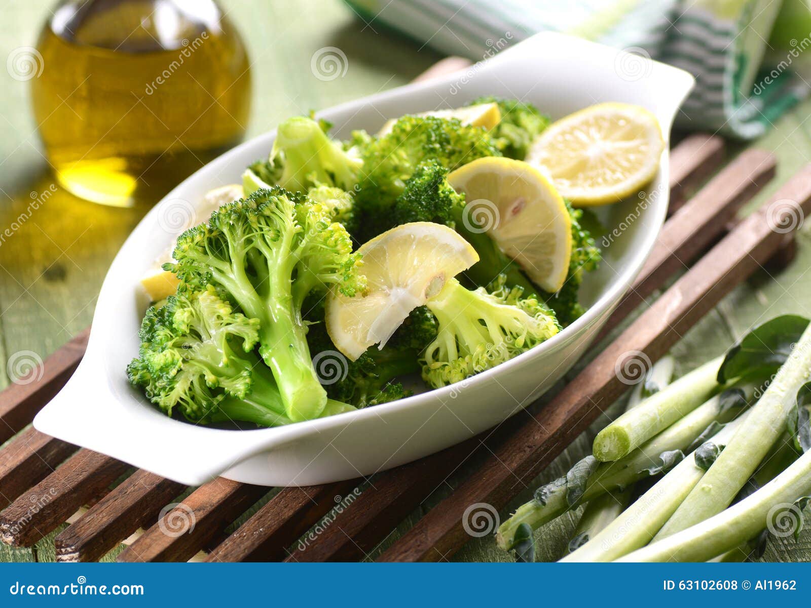 Green broccoli boiled stock photo. Image of cooked, lemon - 63102608