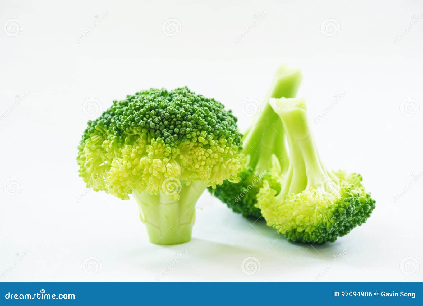 Closeup of Fresh Green Broccoli Stock Photo - Image of happy, cook ...