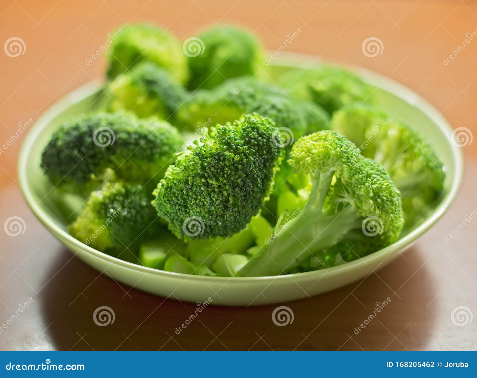 Green broccoli on plate stock photo. Image of diet, natural - 168205462