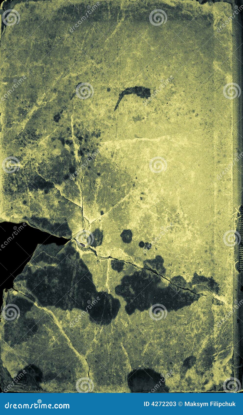 Green broken book cover stock image. Image of aged, broken - 4272203