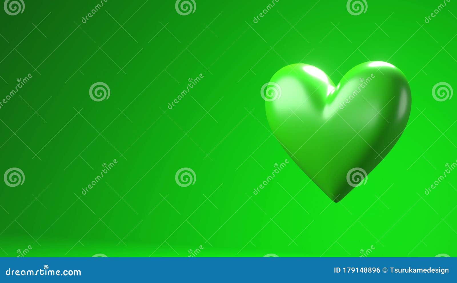 Green Broken Heart Objects in Green Text Space. Stock Footage - Video ...