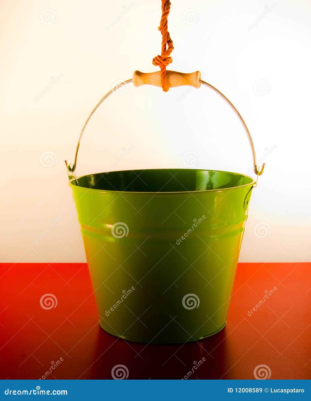 Green bucket stock image. Image of rope, green, light - 12008589